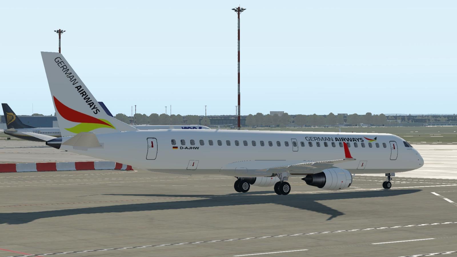 German Airways livery for Riverie's Embraer 190 - Aircraft Skins ...