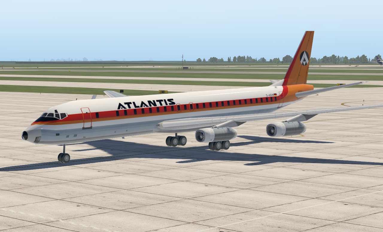 Atlantis Airlines Douglas DC-8-32 (for freeware -62) D-ADIM - Aircraft ...