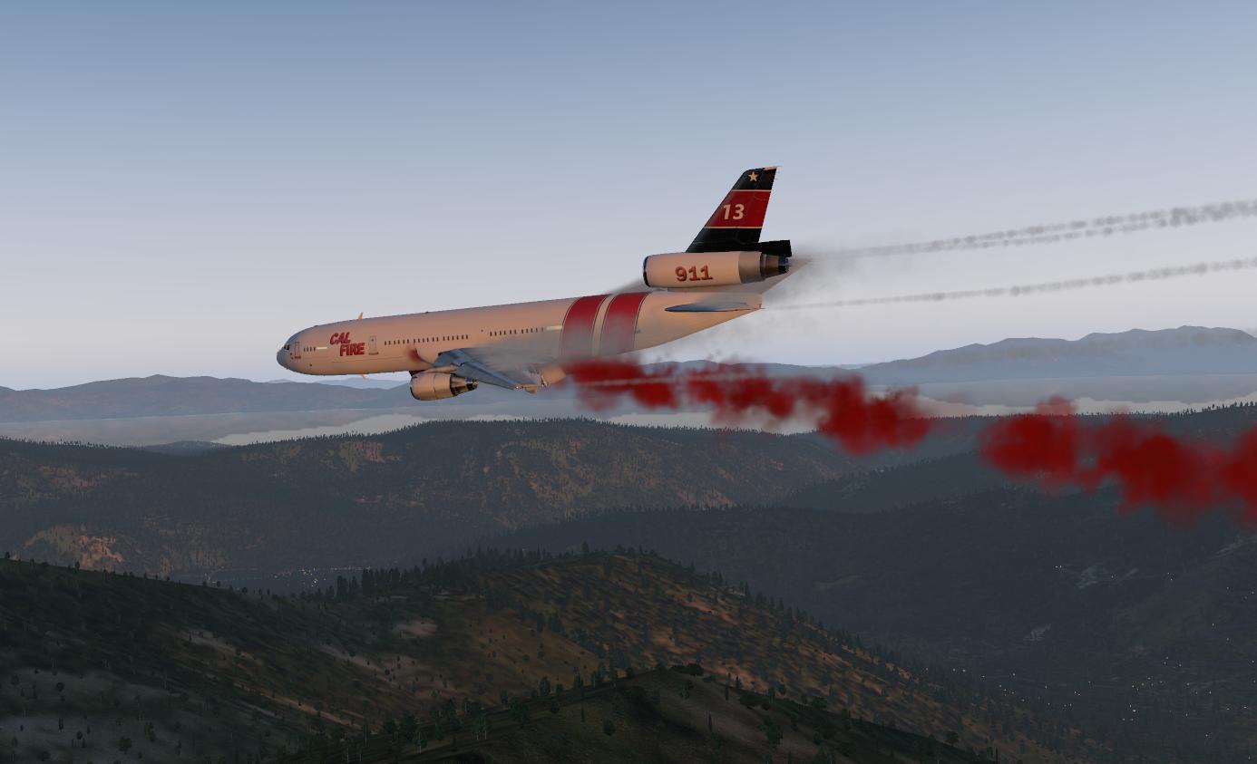 CAL FIRE 911 Livery for the McDonnell Douglas DC-10 Tanker Air Carrier ...