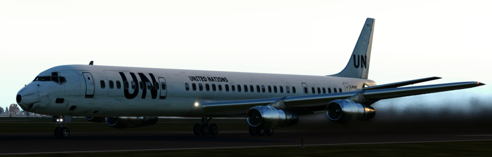 DC-8-61 United Nations (fictional) livery - Aircraft Skins - Liveries ...