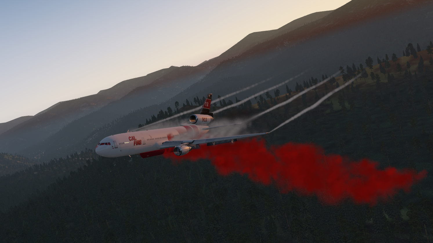 CAL FIRE 911 Livery for the McDonnell Douglas DC-10 Tanker Air Carrier ...