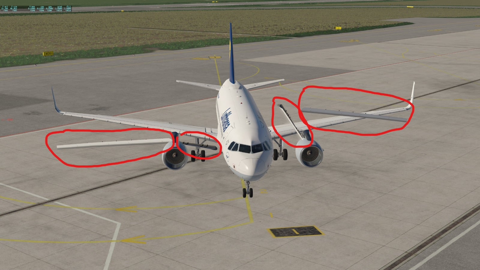 Slats are hanging in the air - Airbus A319 - X-Plane.Org Forum