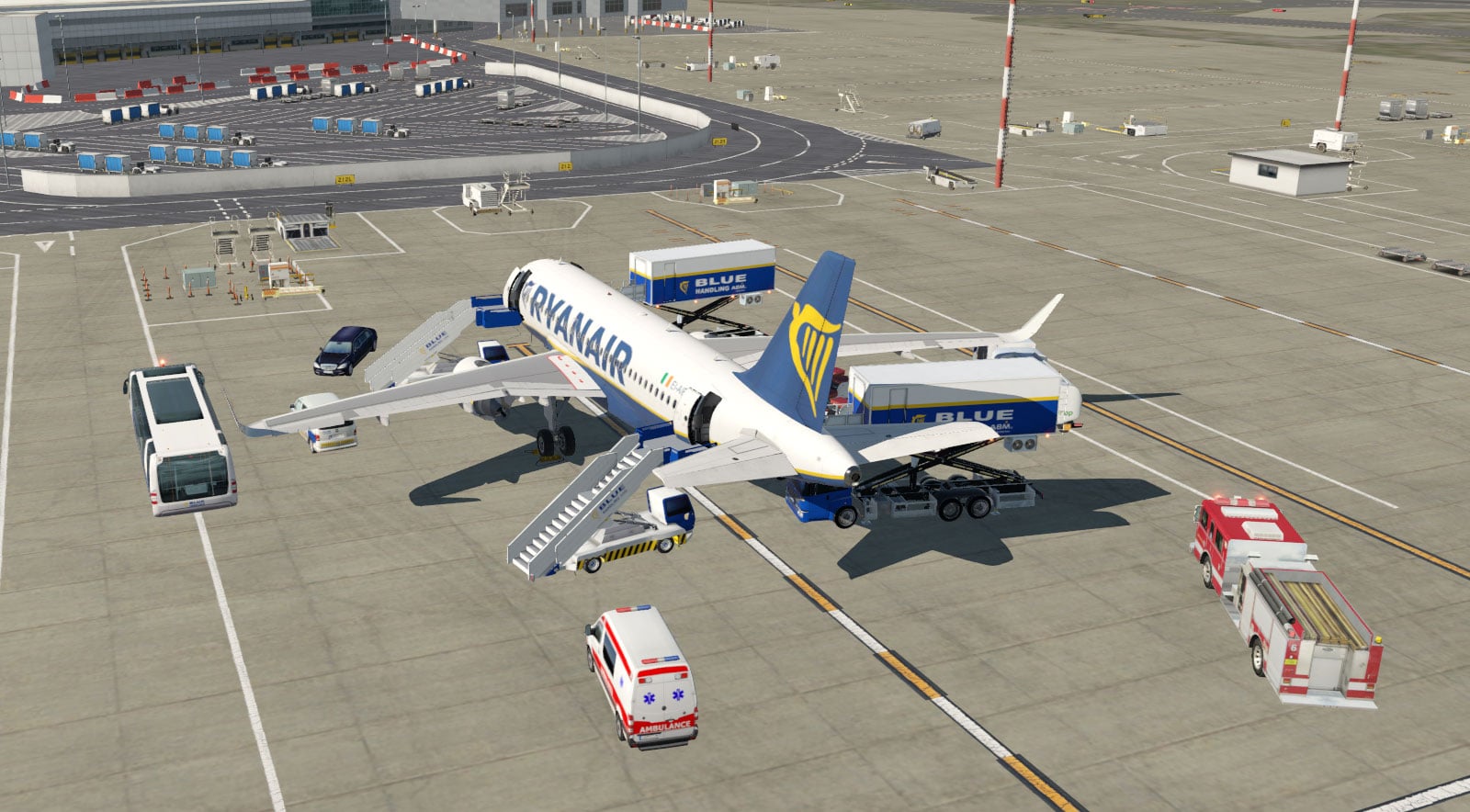 JD Ground Handling Deluxe Blue Handling livery & JD Ground Handling ...