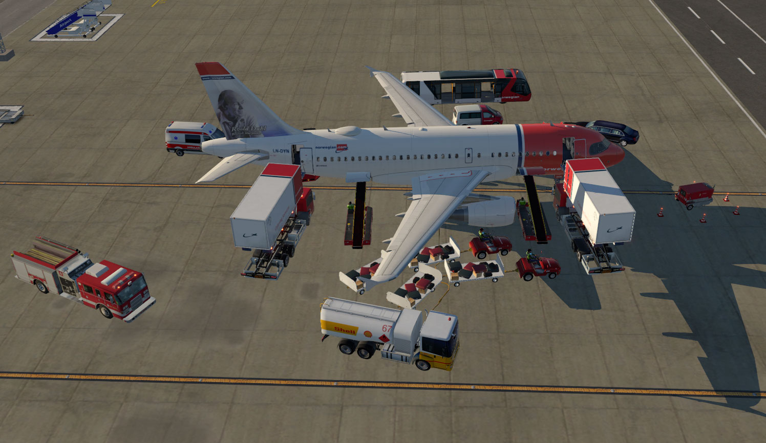 JD Ground Handling Deluxe Norwegian livery & JD Ground Handling Deluxe ...