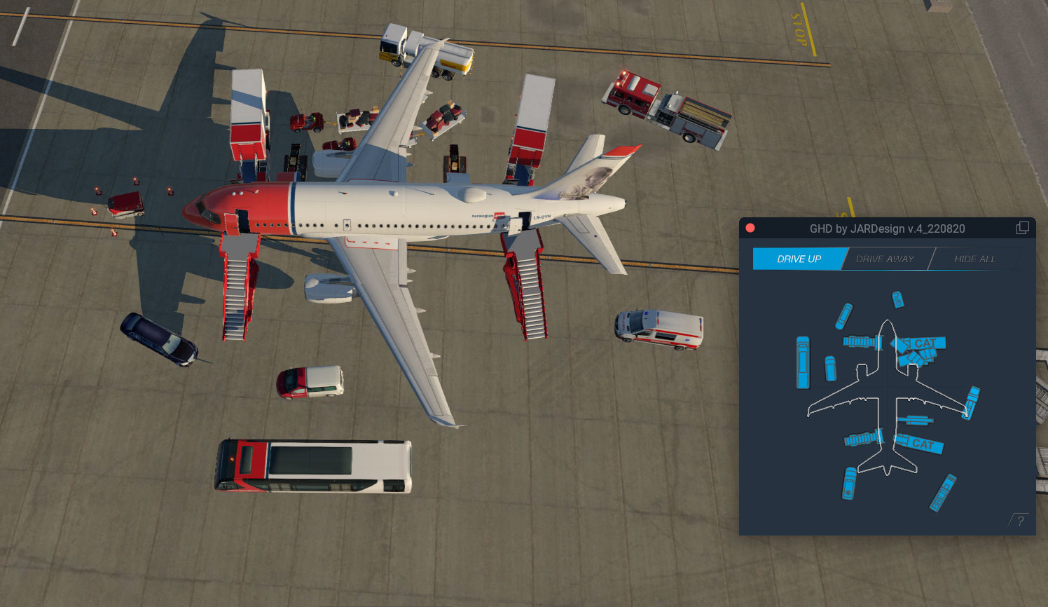 JD Ground Handling Deluxe Norwegian livery & JD Ground Handling Deluxe ...