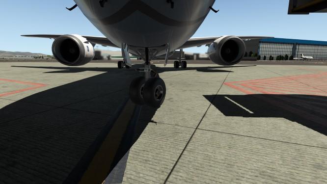 Nose wheel twisted after landing... - Magknight 787 - X-Plane.Org Forum