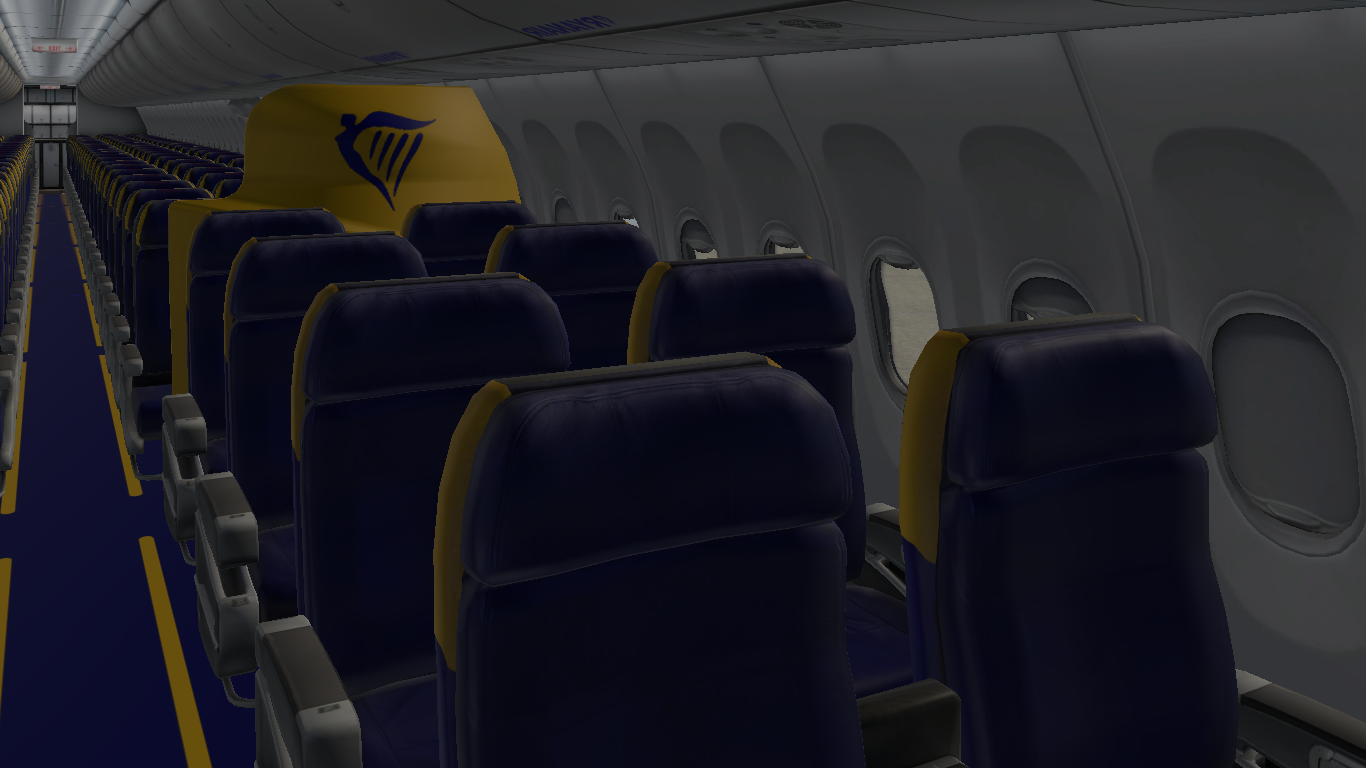 RYANAIR seat - BOEING 737-800X - Aircraft Skins - Liveries - X-Plane ...