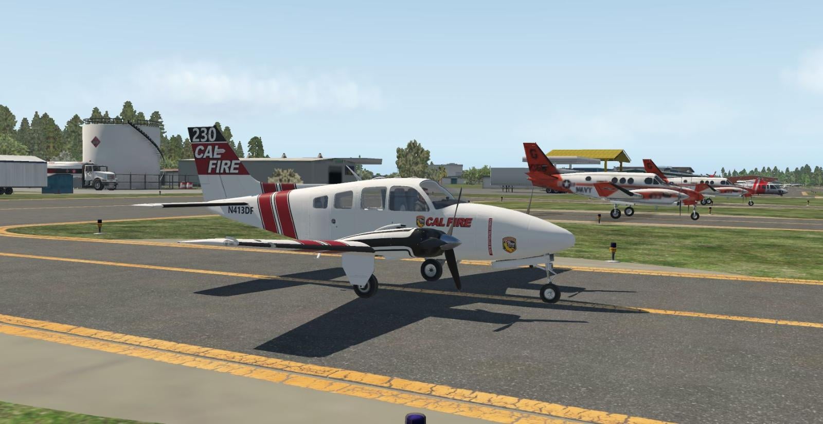 CAL FIRE Livery for the Laminar Research Baron B58 - Aircraft Skins ...