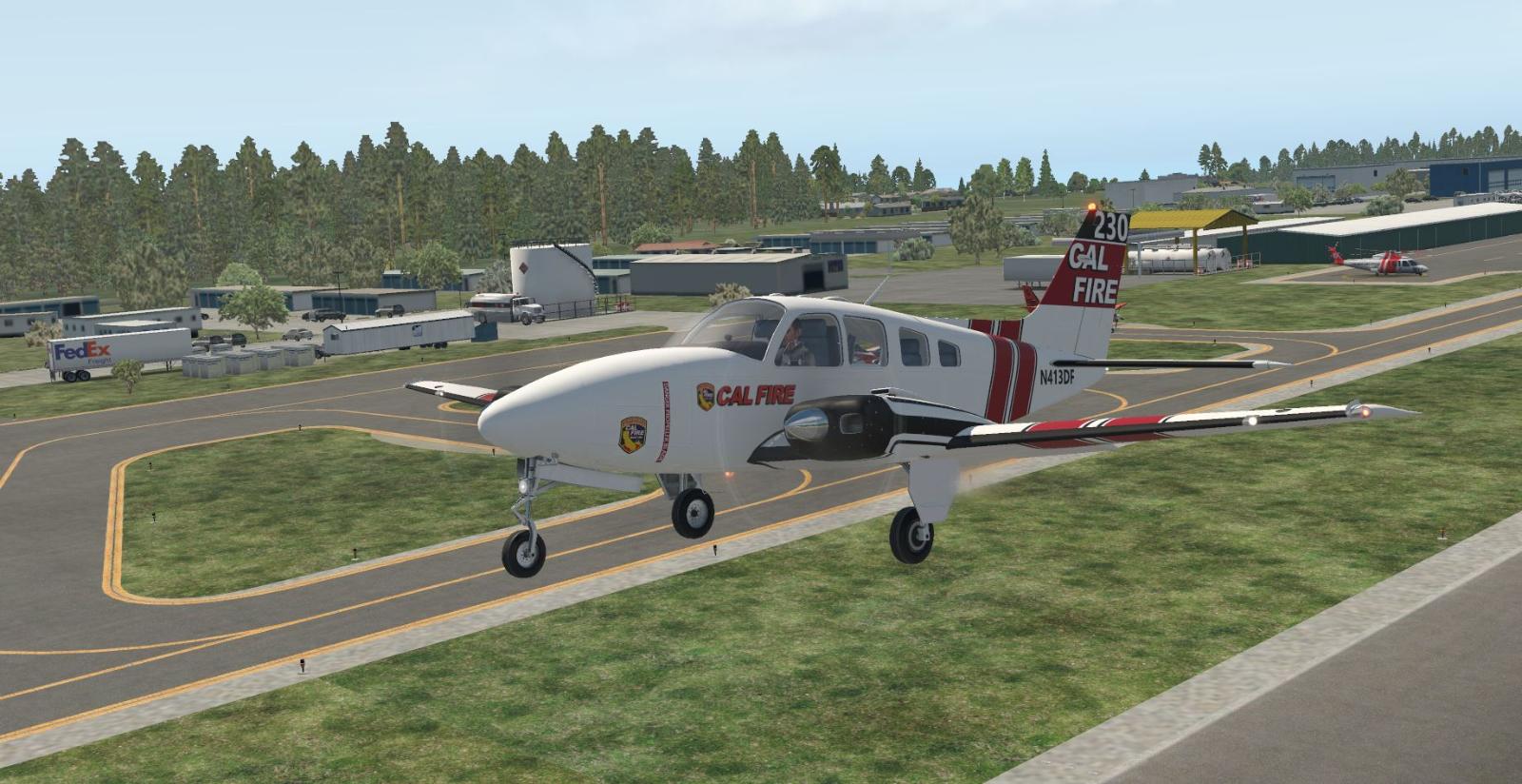 CAL FIRE Livery for the Laminar Research Baron B58 - Aircraft Skins ...