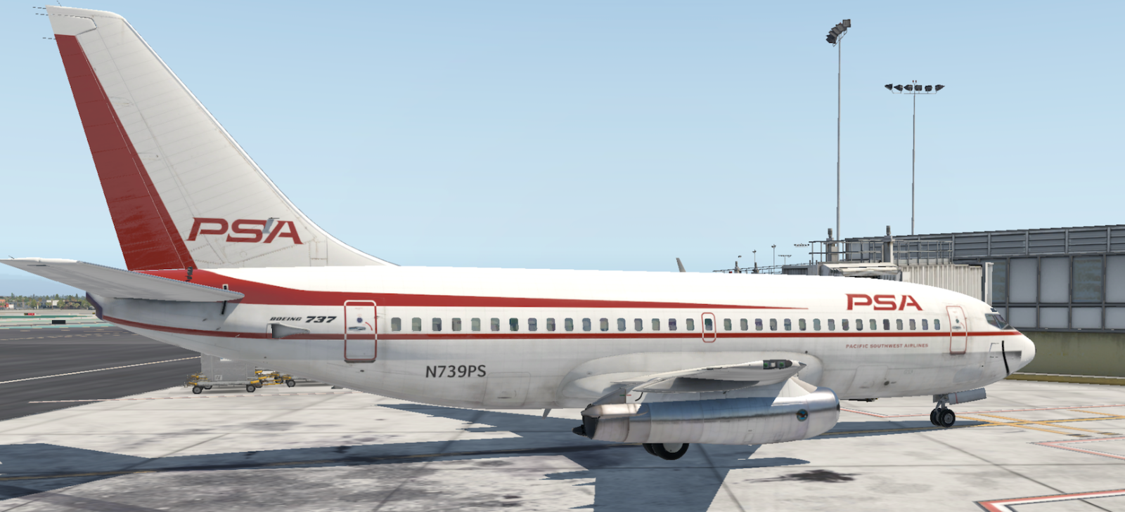 PSA (Smile) livery for the FlyJSim 737 - Aircraft Skins - Liveries - X ...