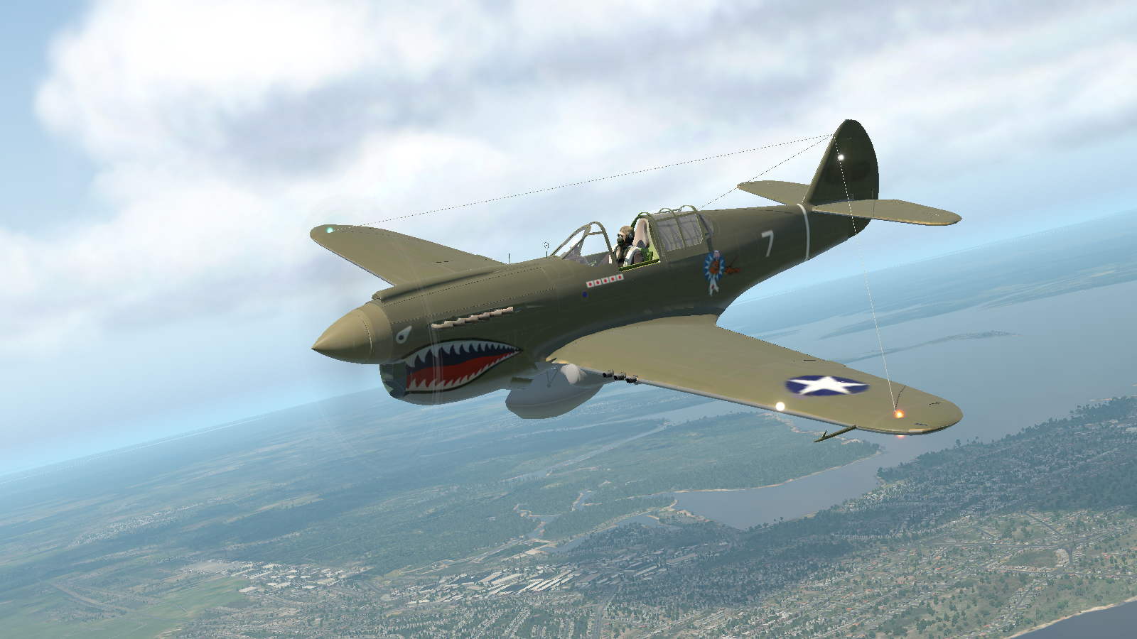 Curtiss P-40E-1-CU or P-40K-1-CU Warhawk - Paint Templates (.xcf) GIMP ...