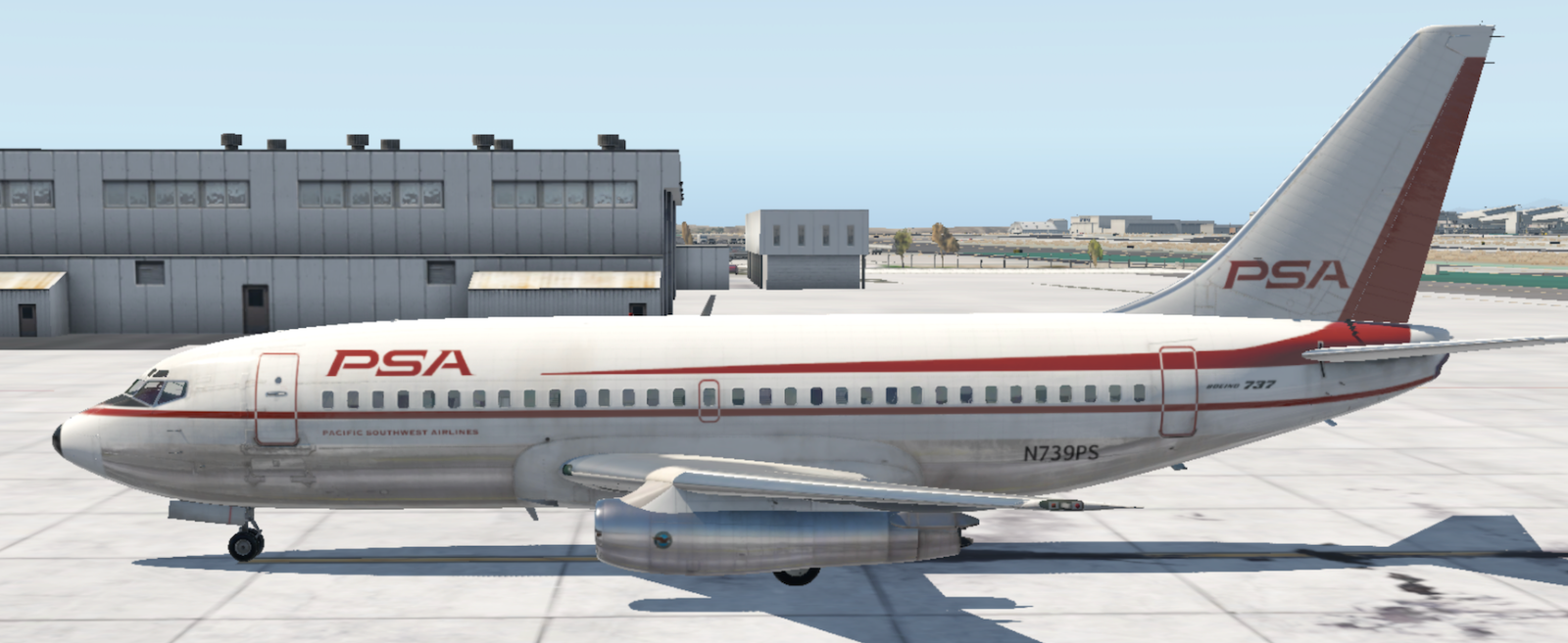 PSA (No Smile) livery for the FlyJSim 737 - Aircraft Skins - Liveries ...