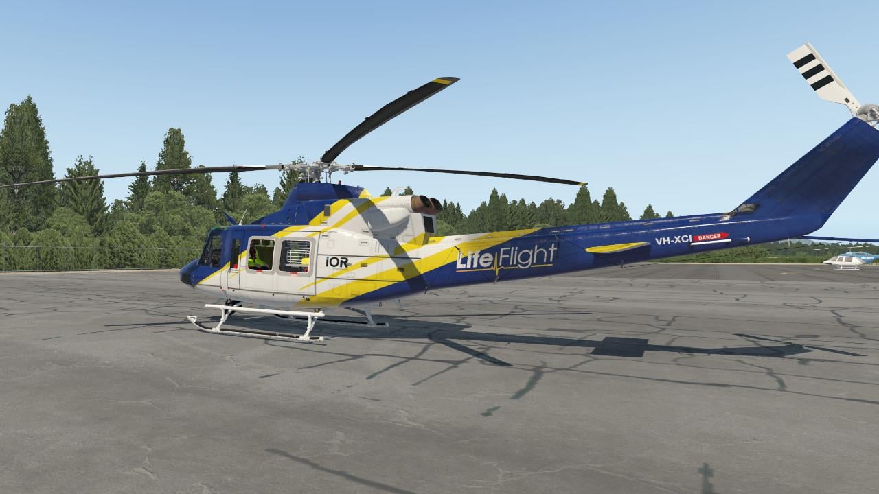 X-Trident Bell 412 Life Flight Ambulance - Aircraft Skins - Liveries ...