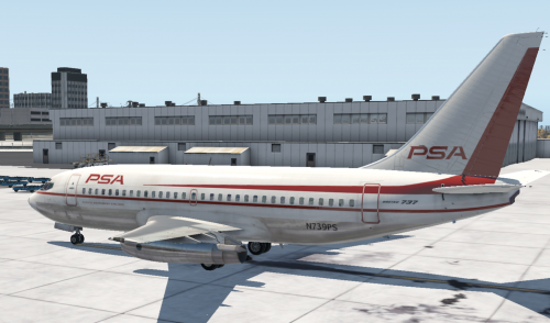 PSA (No Smile) livery for the FlyJSim 737 - Aircraft Skins - Liveries ...