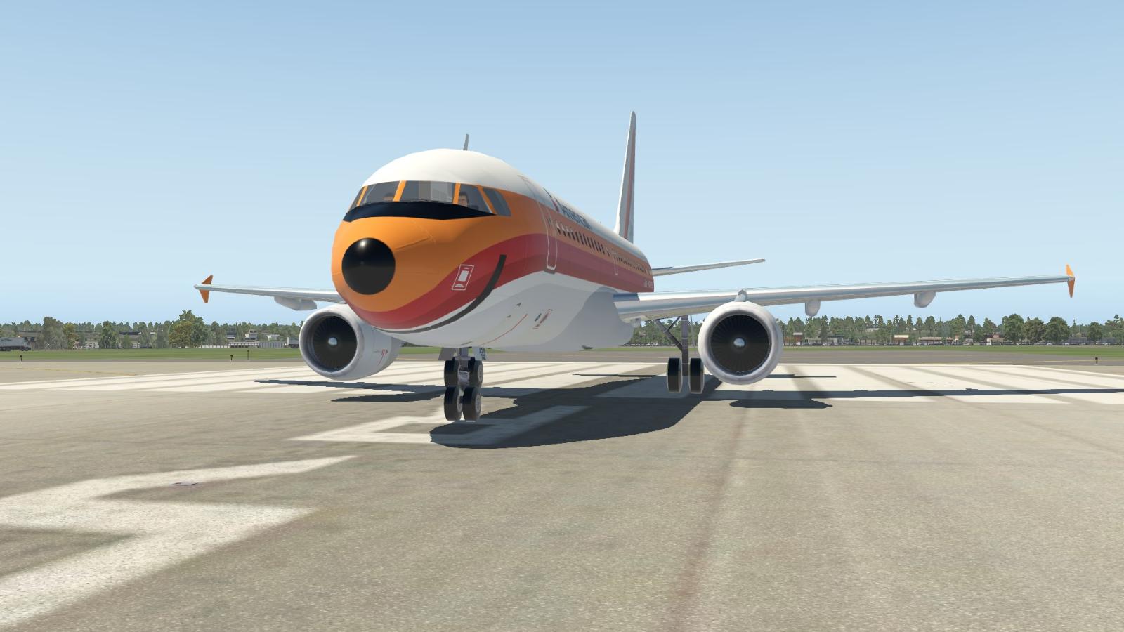 American / PSA Heritage Livery for Airbus A319 Freeware with CFM-56 ...