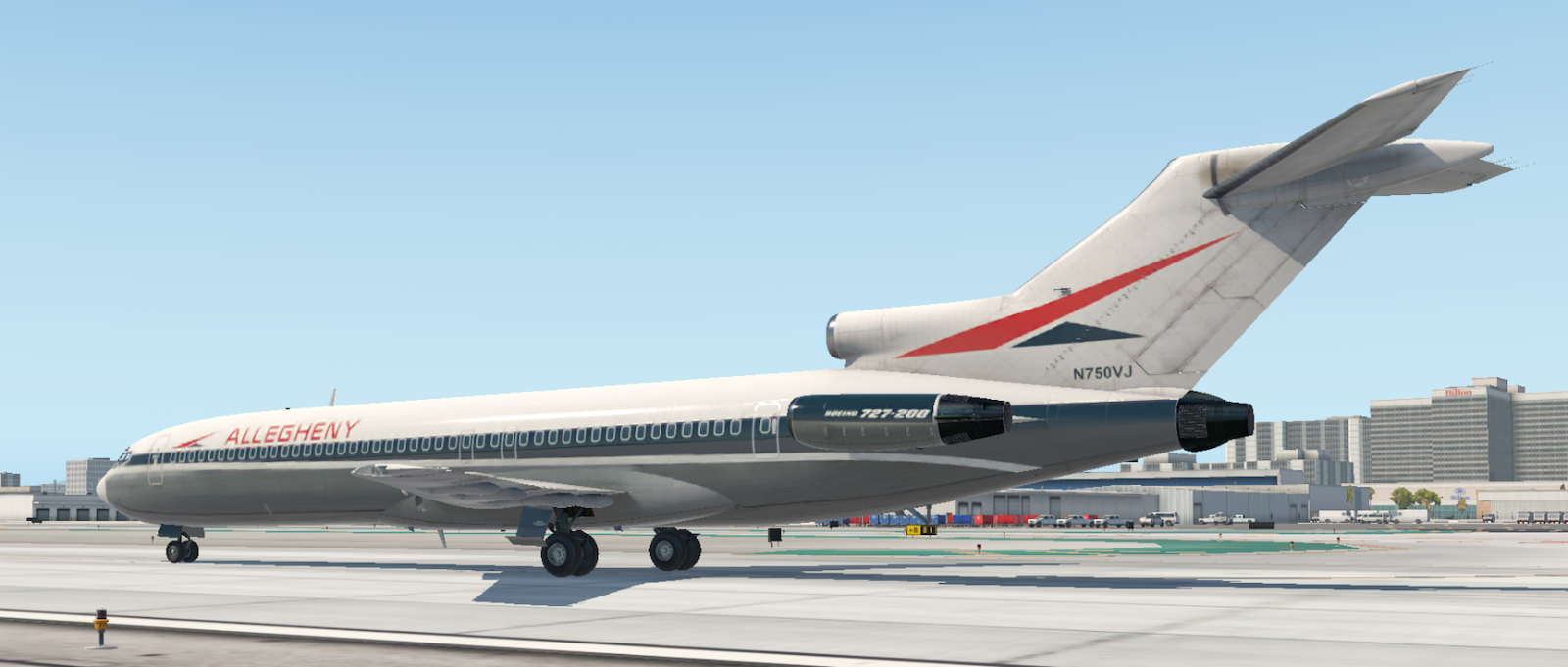 Allegheny livery for the FlyJSim B-727-200 - Aircraft Skins - Liveries ...