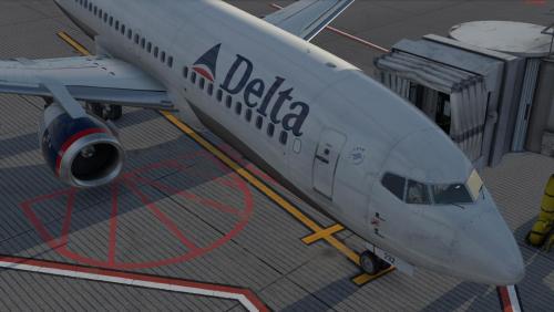 Delta Air Lines Boeing 737-332 - Wavy Tail - Aircraft Skins - Liveries ...