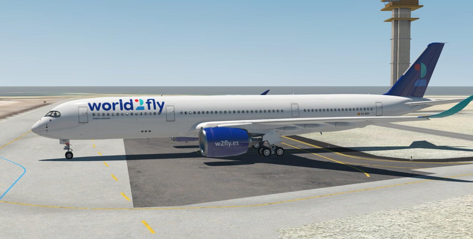 World2Fly livery for Flight Factor A350-900 - Aircraft Skins - Liveries ...