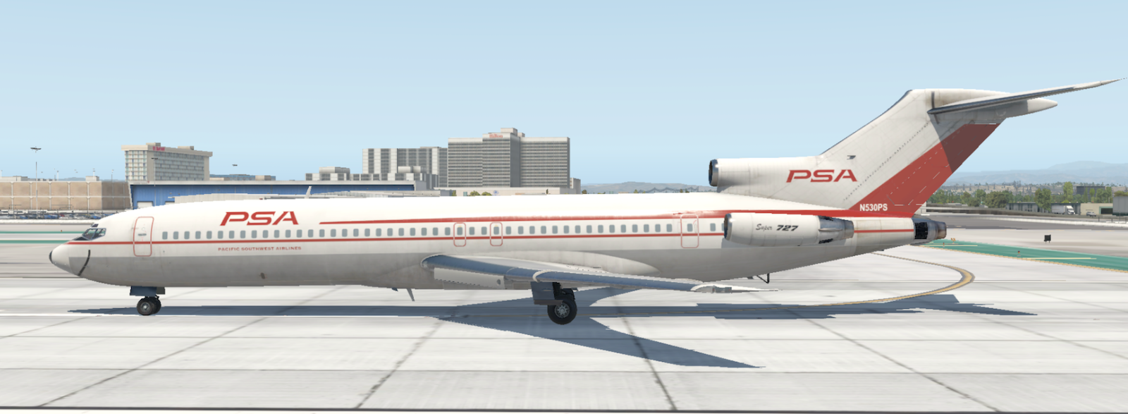 PSA (Smile) livery for the FlyJSim 727-200. - Aircraft Skins - Liveries ...