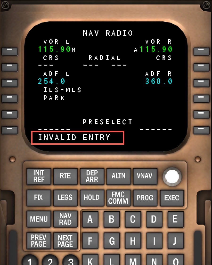 VHF NAV frequencies in the FlightFactor B777 Extended - Boeing 777 ...