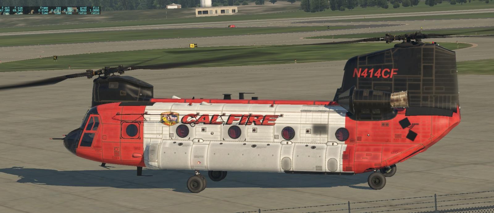CAL FIRE Livery for X-Trident's CH-47D Chinook (fixed) - Aircraft Skins ...