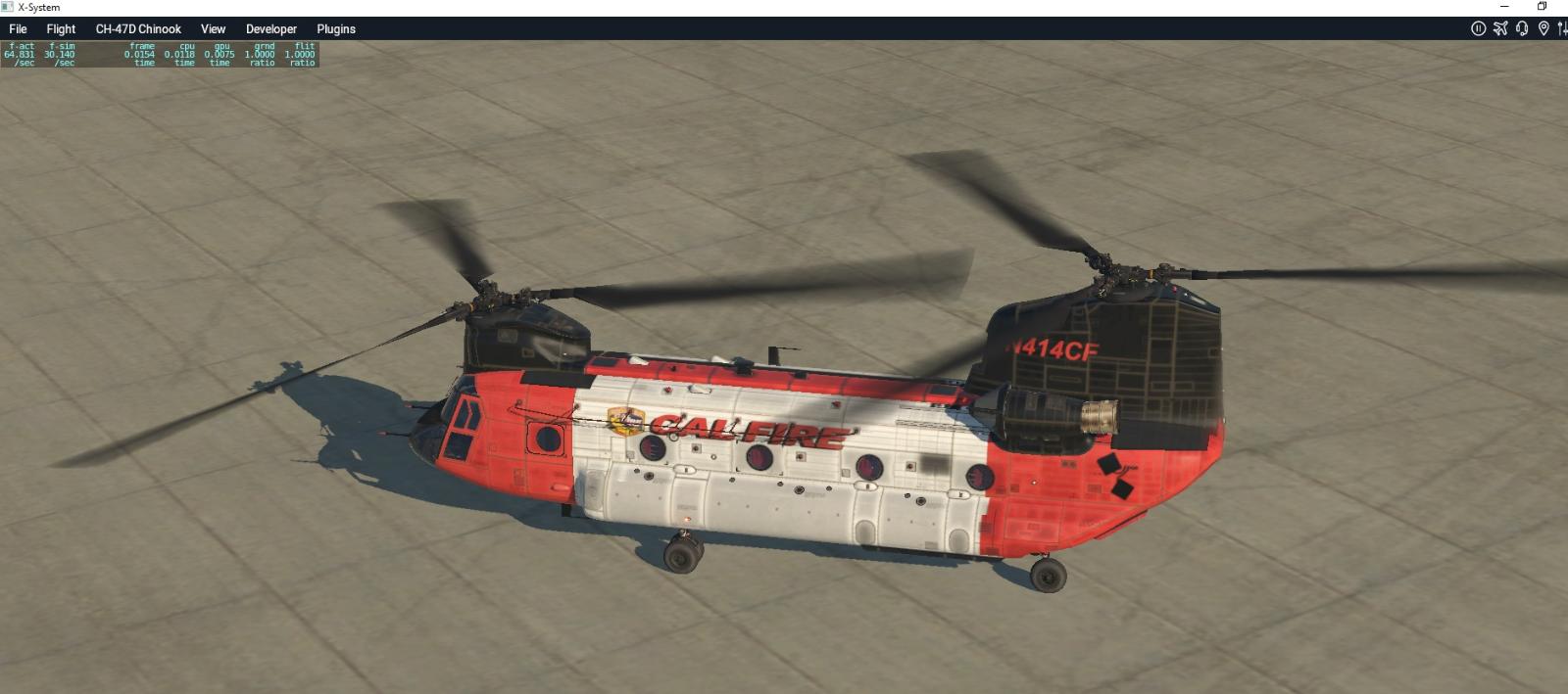 CAL FIRE Livery for X-Trident's CH-47D Chinook (fixed) - Aircraft Skins ...