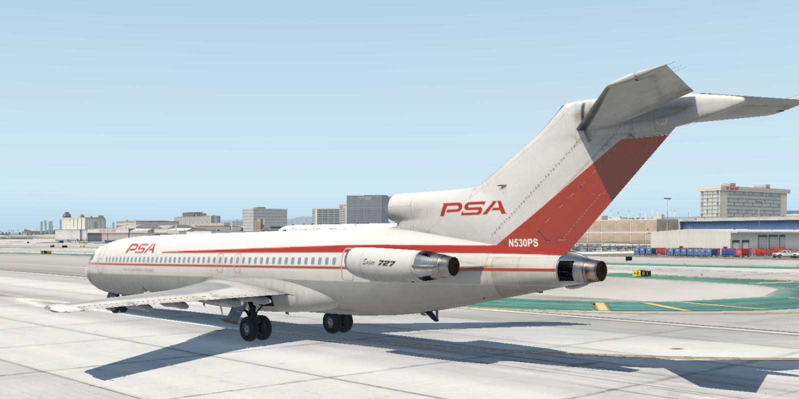 PSA (Smile) livery for the FlyJSim 727-200. - Aircraft Skins - Liveries ...
