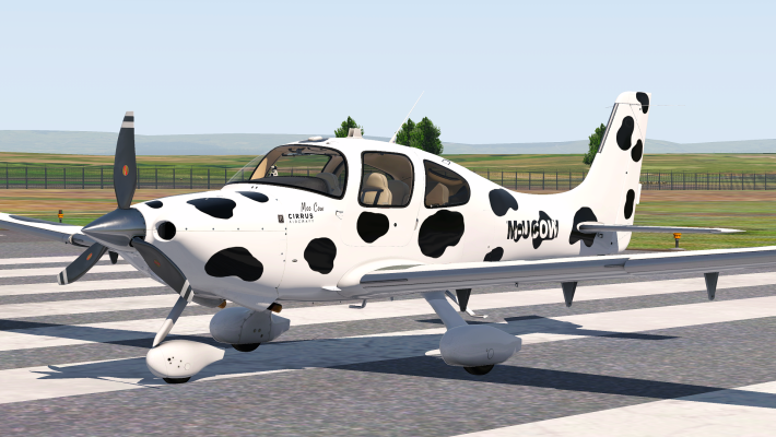 Torquesim Cirrus SR22 Cow Livery (M-UCOW) - Aircraft Skins - Liveries ...