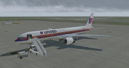 United Airlines (Rainbow) 757-200 for FlightFactor Boeing 757 v2 ...
