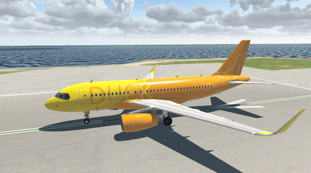 Duck Airlines (Fictional) ToLiss A319 - Aircraft Skins - Liveries - X ...