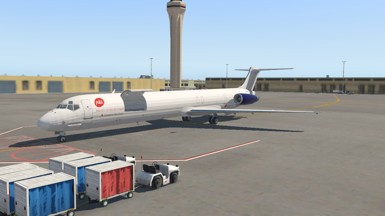 Cargo conversion for Laminar MD80 - Aircraft Skins - Liveries - X-Plane ...