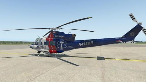 X-Trident Bell 412 Erlanger Life Force - Aircraft Skins - Liveries - X ...