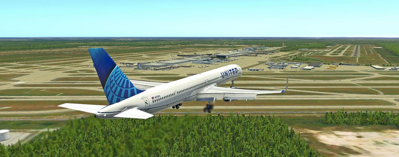 Flight Factor 757 Extended - United Airlines 2019 Livery N67134 and ...