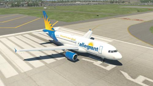Allegiant Livery for Airbus A319 Freeware with CFM-56 - Aircraft Skins ...