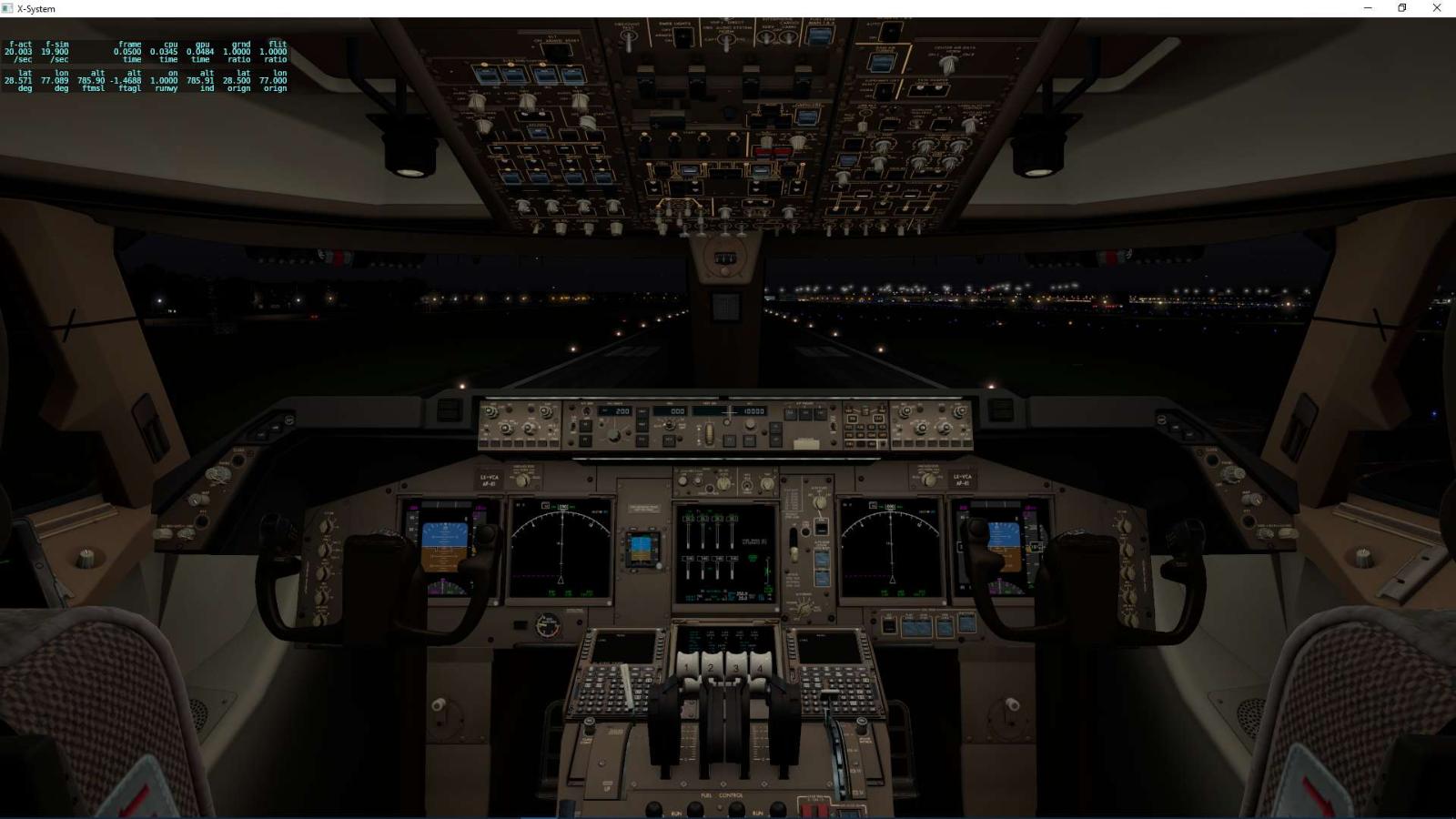 Internal/external lighting: analys and comparison - Boeing 747-8 - X ...