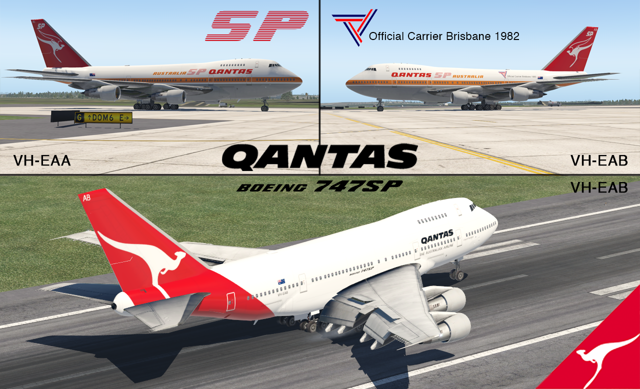 Qantas livery pack for Boeing 747SP - Aircraft Skins - Liveries - X ...