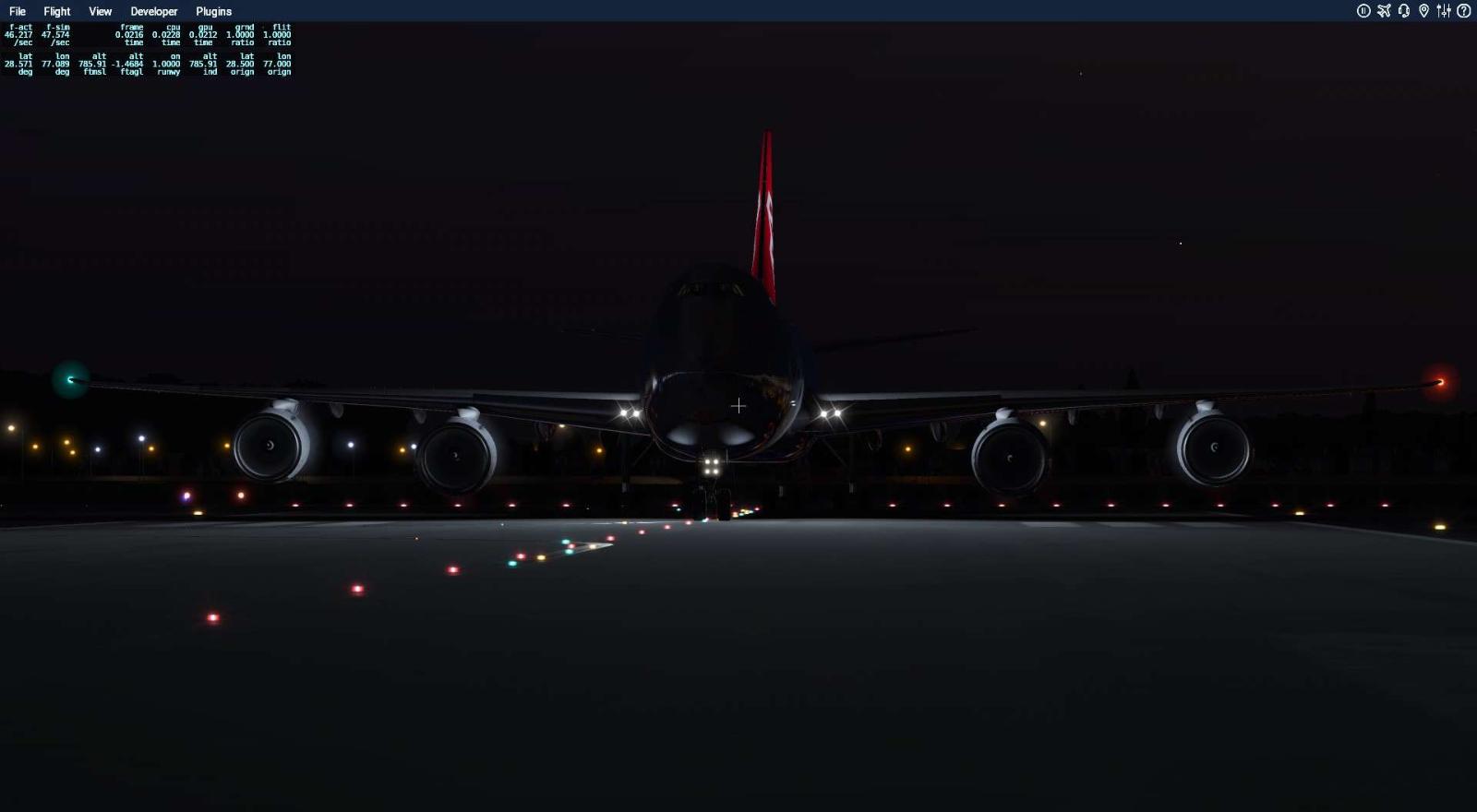 Internal/external lighting: analys and comparison - Boeing 747-8 - X ...