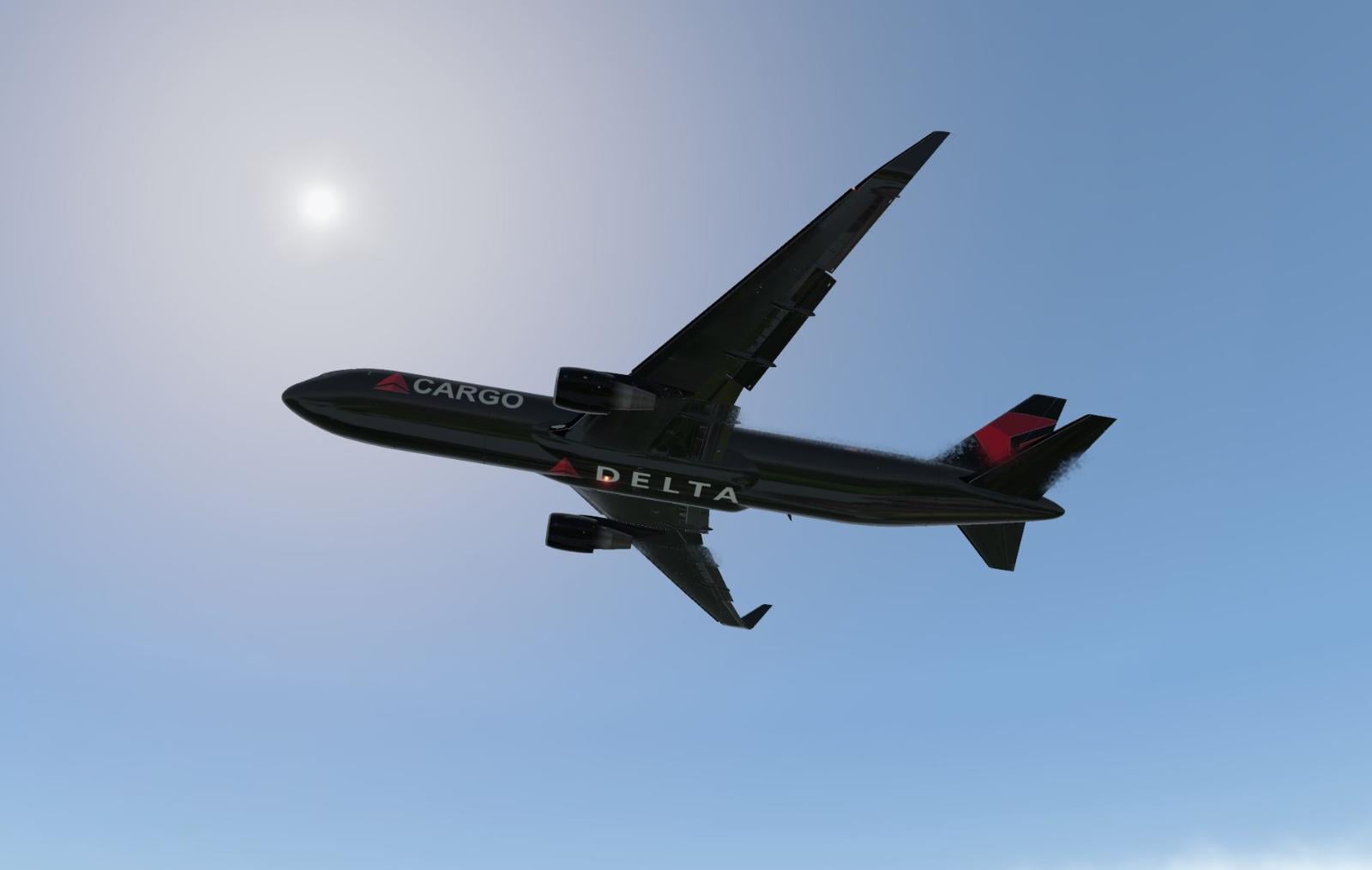 FlightFactor 767-F Delta Cargo Black Livery - Aircraft Skins - Liveries ...