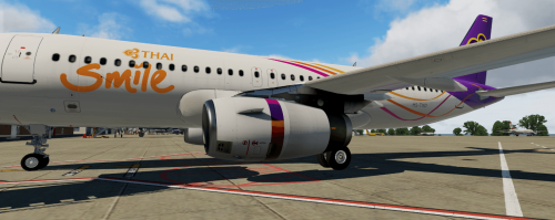 FF A320 - IAE 2000 Engine Mod - Thai Smile Engine Cover - Aircraft ...