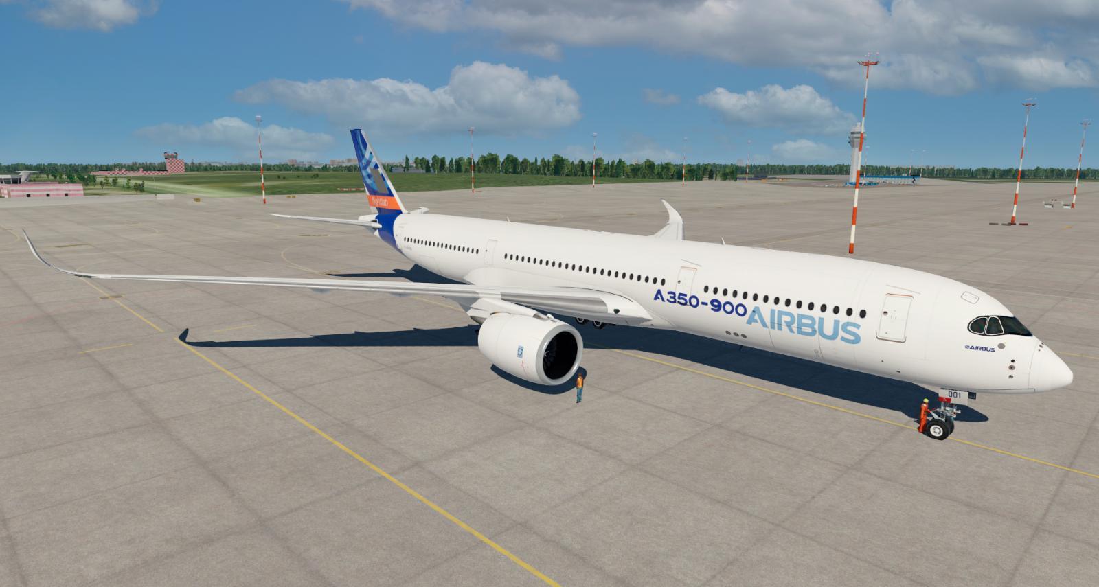 Flight Factor Airbus A350-900 Home Flightlab F-WXWB - Aircraft Skins ...