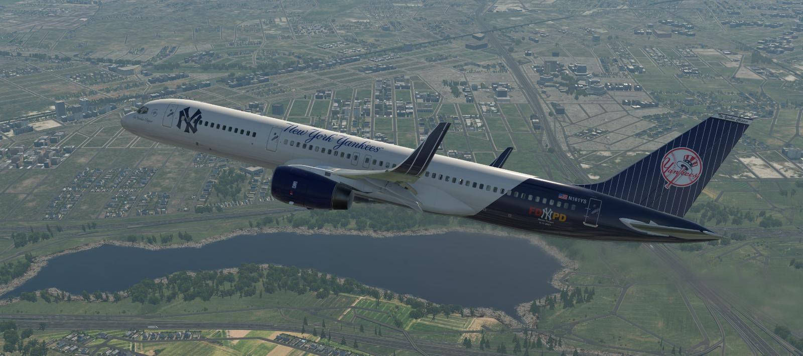 FlightFactor 757-200 Delta New York Yankees Livery - Aircraft Skins ...