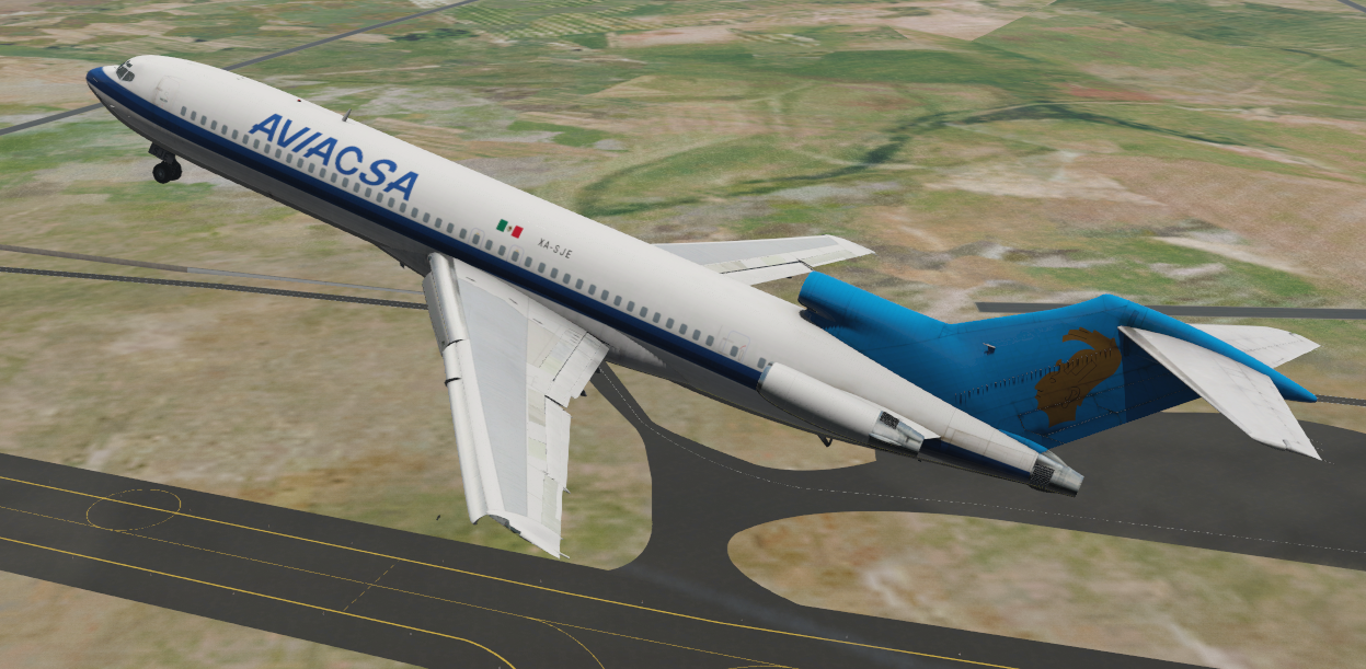 Aviacsa XA-SJE 727-200 FlyJsim - Aircraft Skins - Liveries - X-Plane ...