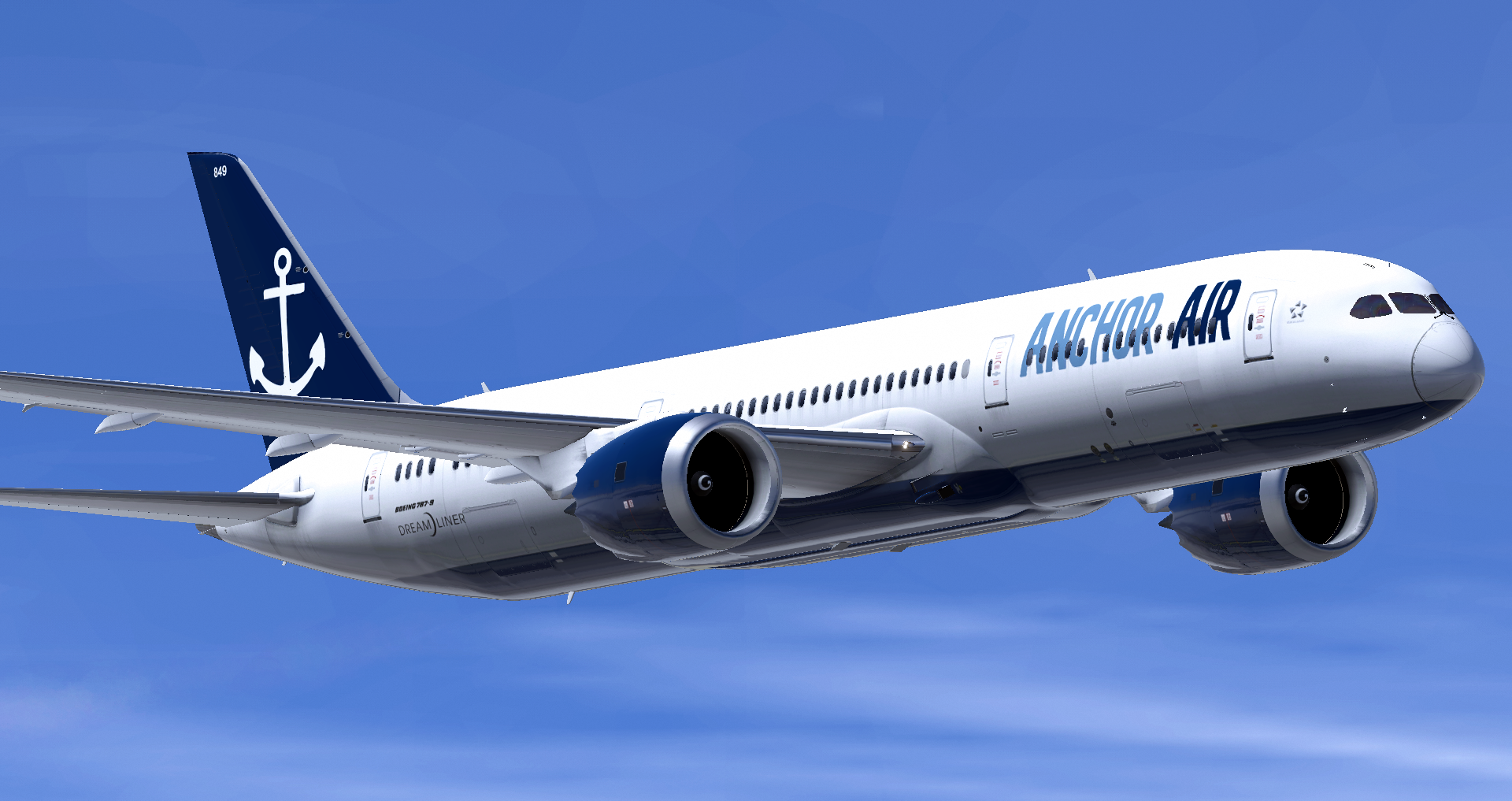 Anchor Air Boeing 787 Dreamliner - Aircraft Skins - Liveries - X-Plane ...