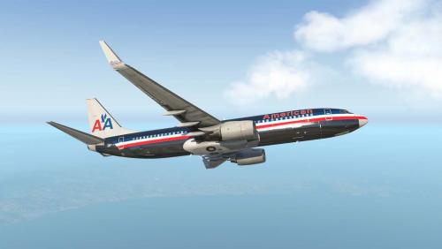 American Airlines Old Colors (Bare Metal) Livery for Zibo 737-800X ...