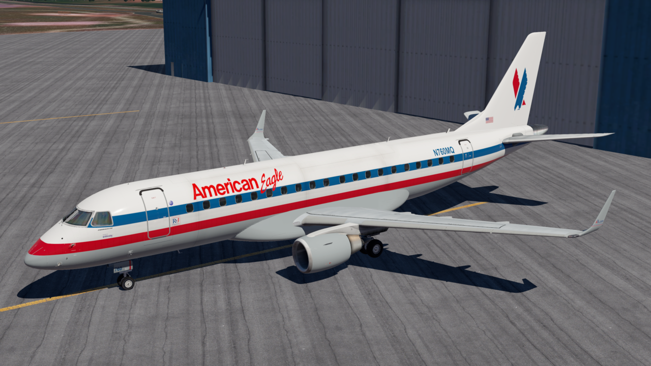 American Eagle Retro (Envoy) for XCrafts E175 V2.5 - Aircraft Skins ...
