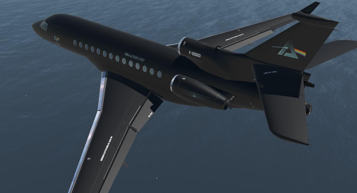 Falcon 7X After F-DSSO (fictional) livery - Aircraft Skins - Liveries ...