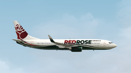 Zibo 737-800X - Red Rose Airways - Aircraft Skins - Liveries - X-Plane ...