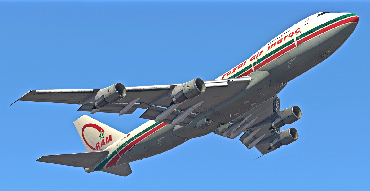 Felis 747 Royal Air Maroc (1998) CN-RME - Aircraft Skins - Liveries - X ...