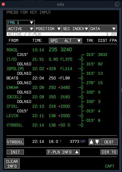 stars in flight plan meaning? [ANSWERED] - A350 by FlightFactor - X ...