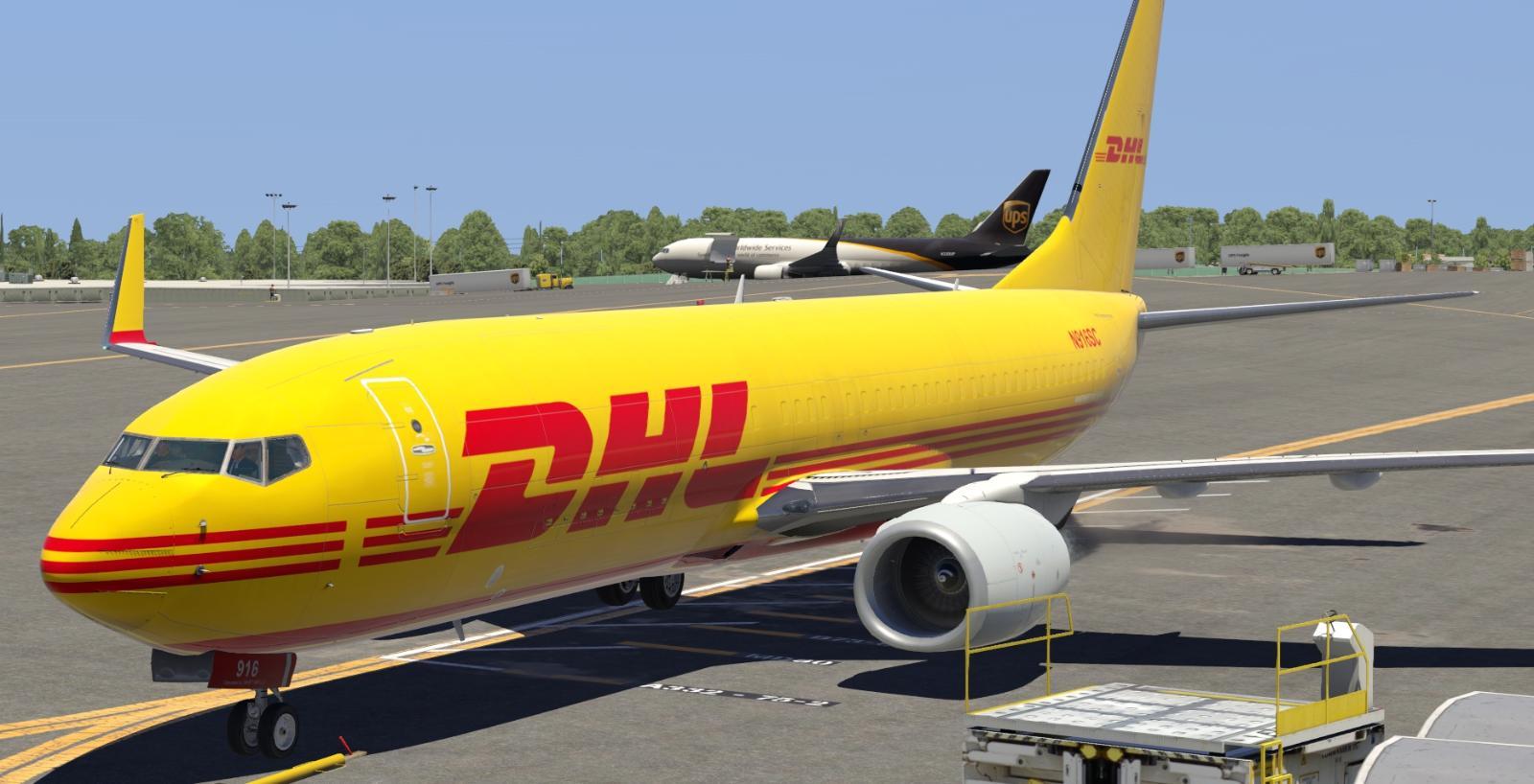 DHL Operated by Swift Air N916SC Livery for the Zibo 737-800 - Aircraft ...